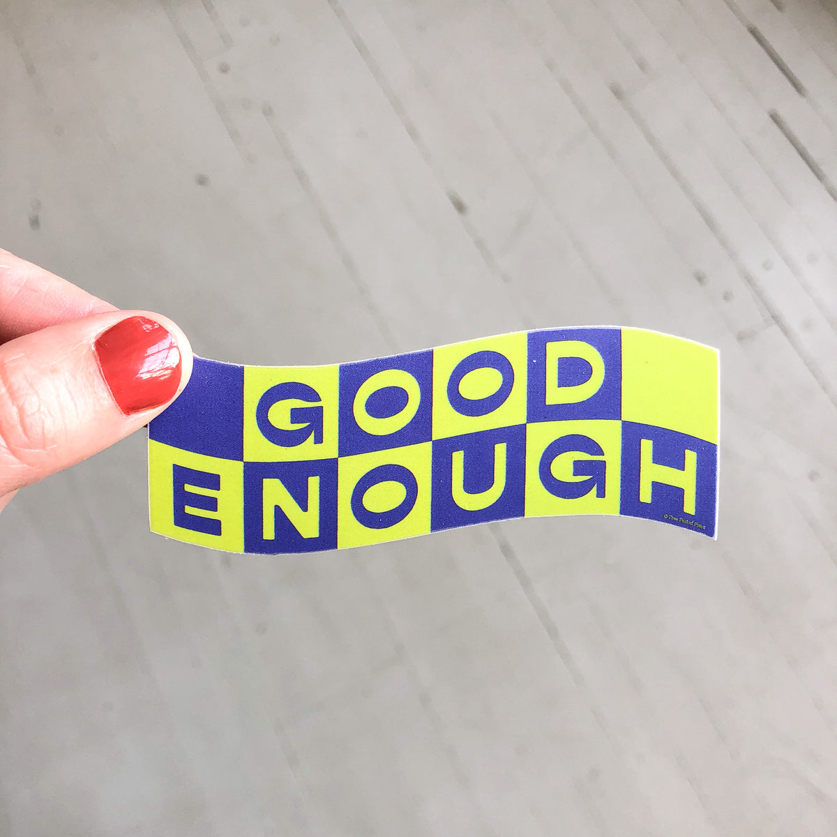 Good Enough Vinyl Decal Sticker | Free Period Press
