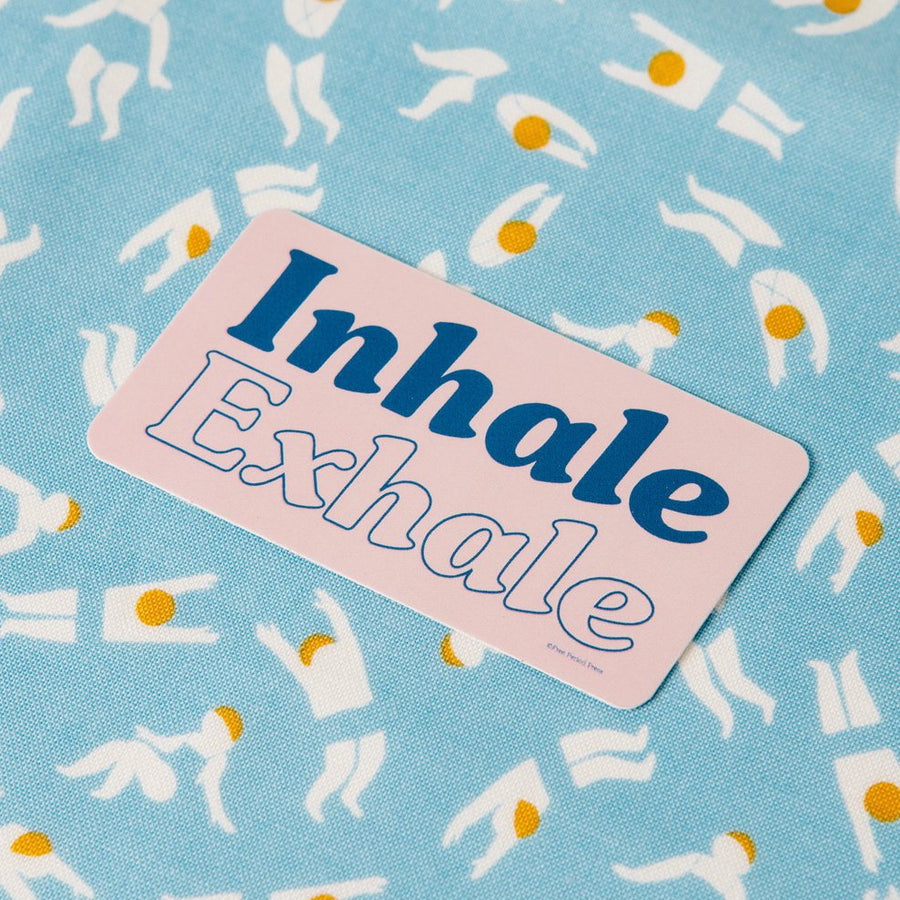 Inhale Exhale Vinyl Decal Sticker | Free Period Press