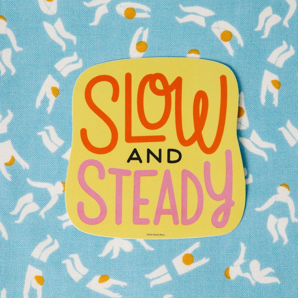 Slow and Steady Vinyl Decal Sticker | Free Period Press