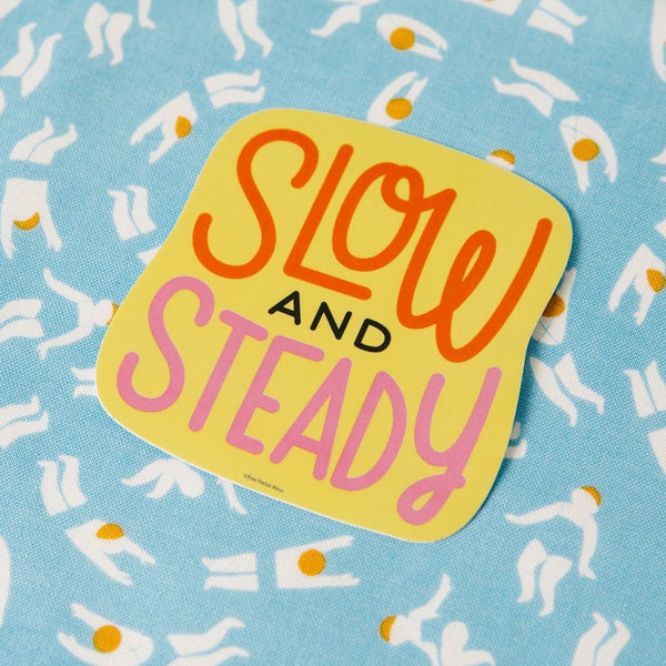 Slow and Steady Vinyl Decal Sticker | Free Period Press