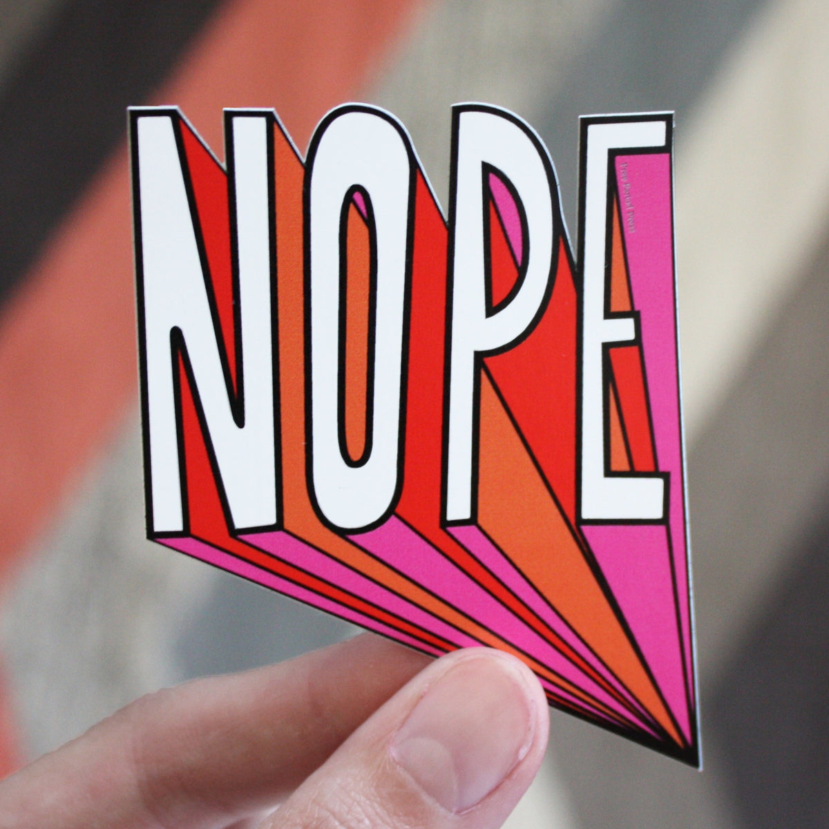 Nope Vinyl Decal Sticker | Free Period Press