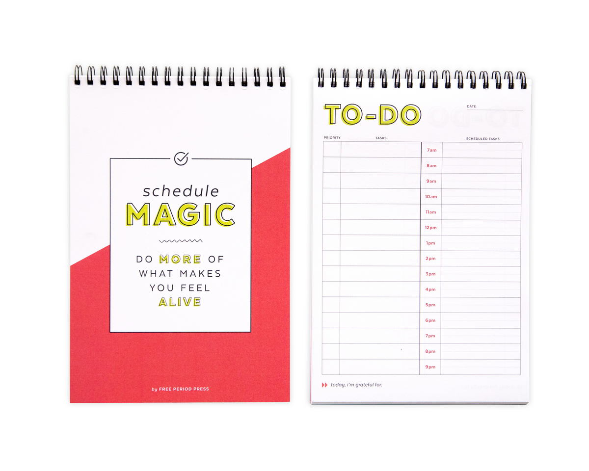 Schedule Magic: The Daily To Do List Notebook | Free Period Press